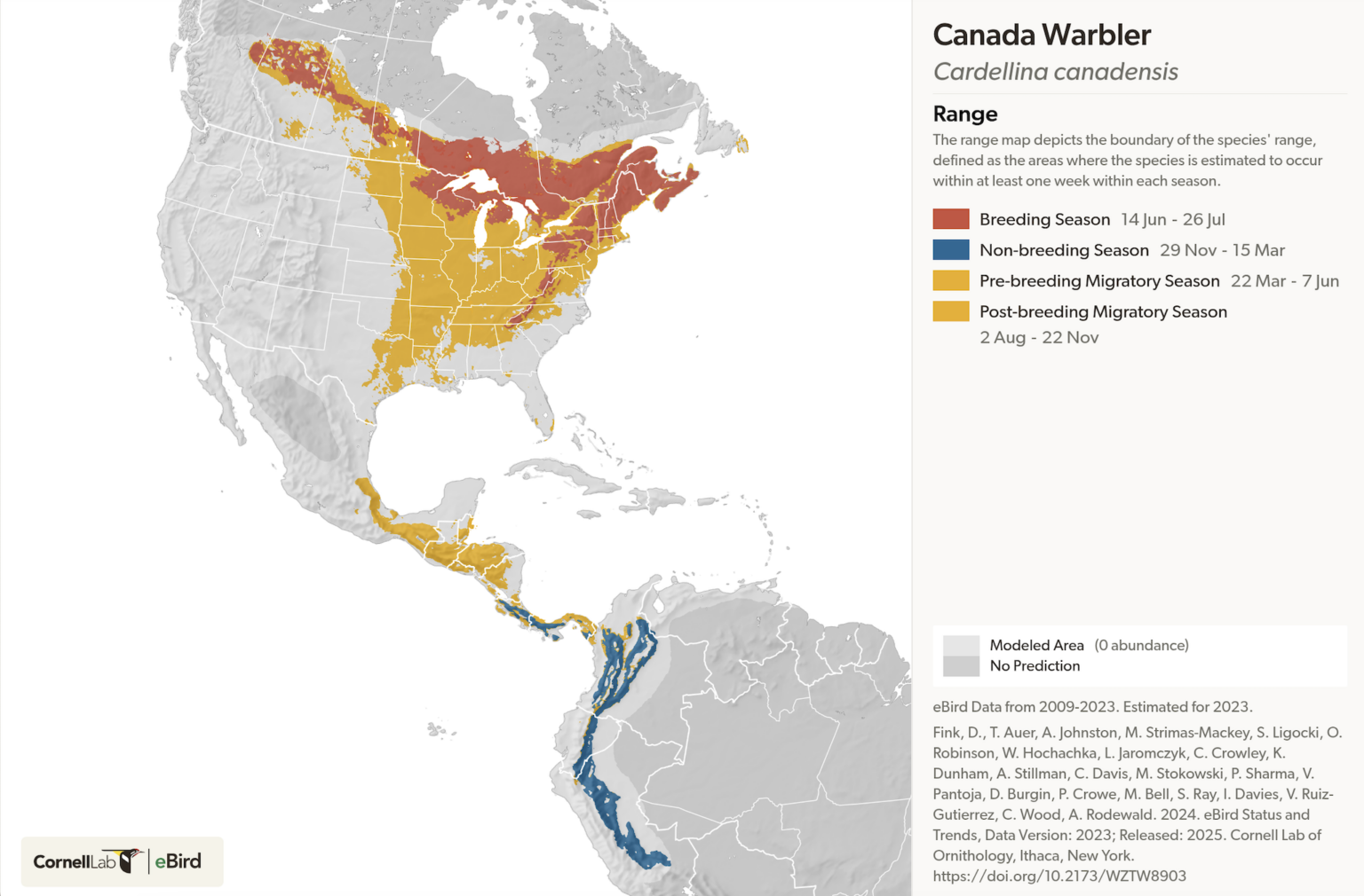 Canada Warbler (CAWA) | Land Trust Bird Conservation Initiative